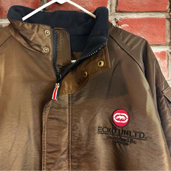 Ecko Unlimited | Jackets & Coats | Vintage Deadstock Ecko Unltd Trilobal Jacket Reflective Brown ...